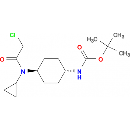 (1R,4R)-{4-[(2-Chloro-acetyl)-cyclopropyl-amino]-cyclohexyl}-carbamic acid tert-butyl ester 10 ...