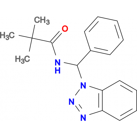 N-[1H-1,2,3-Benzotriazol-1-yl(phenyl)methyl]-2,2-dimethylpropanamide 10-182630