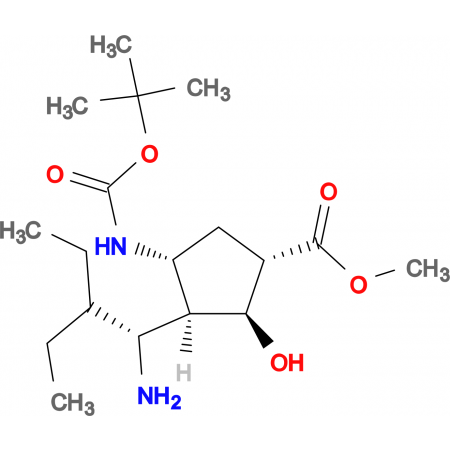 (1S,2S,3S,4R)-Methyl 3-((R)-1-amino-2-ethylbutyl)-4-((tert-butoxycarbonyl)amino)-2 ...