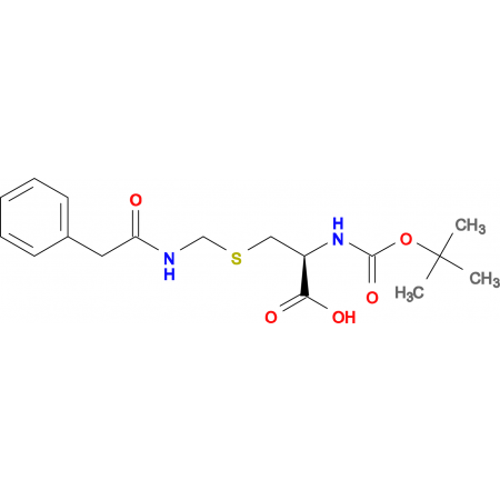 (S)-2-((tert-Butoxycarbonyl)amino)-3-(((2-phenylacetamido)methyl)thio)propanoic acid 10-243775