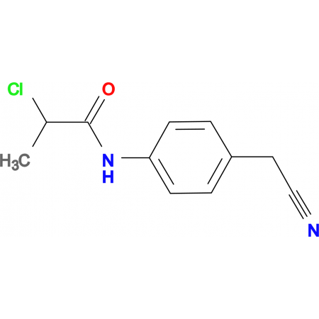 2-Chloro-N-(4-(cyanomethyl)phenyl)propanamide, 98% 10-341357