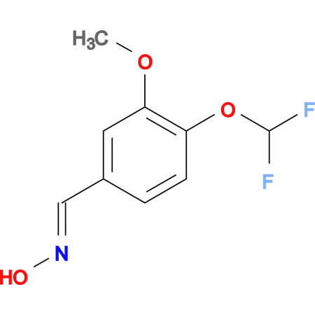 4-Difluoromethoxy-3-methoxy-benzaldehyde oxime 10-345434