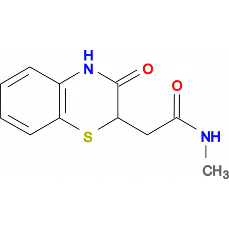 N-methyl-2-(3-oxo-3,4-dihydro-2H-1,4-benzothiazin-2-yl)acetamide 10-392401
