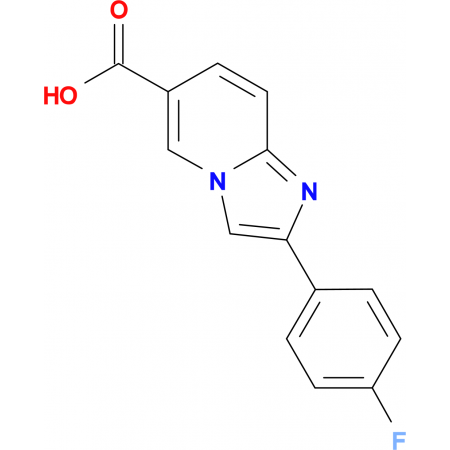 2-(4-fluorophenyl)imidazo[1,2-a]pyridine-6-carboxylic acid 10-392519