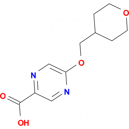 5-[(Tetrahydro-2H-pyran-4-yl)methoxy]pyrazine-2-carboxylic acid 10-476223