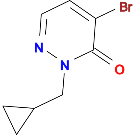 4-Bromo-2-(cyclopropylmethyl)pyridazin-3(2H)-one 10-476440