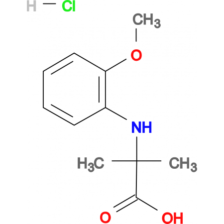 2-(2-Methoxy-phenylamino)-2-methyl-propionic acid; hydrochloride 10-478193