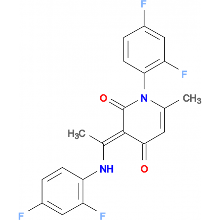 1-(2,4-Difluoro-phenyl)-3-[1-(2,4-difluoro-phenylamino)-ethylidene]-6-methyl-1H-pyridine-2,4 ...