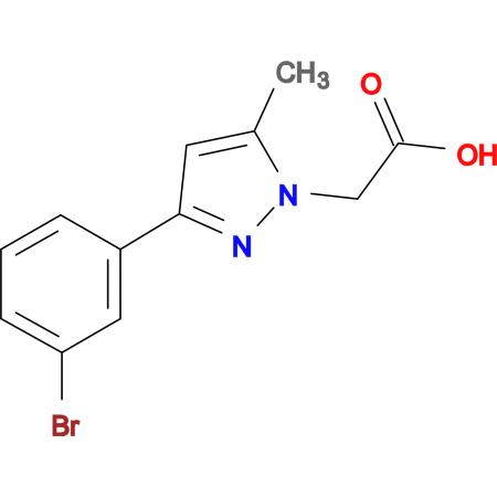 [3-(3-Bromo-phenyl)-5-methyl-pyrazol-1-yl]-acetic acid 10-480752