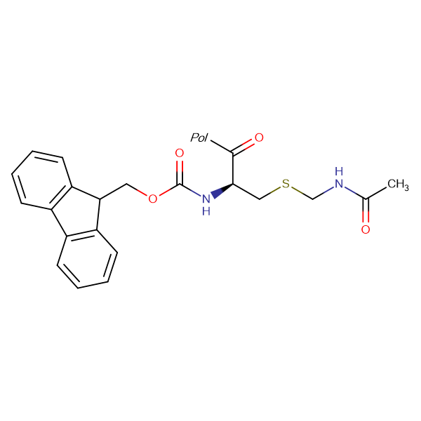 Fmoc-S-acetamidomethyl-D-cysteine 4-alkoxybenzyl alcohol resin 10-492737
