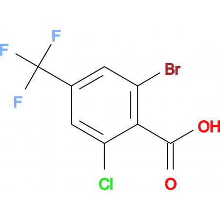 2-BROMO-6-CHLORO-4-(TRIFLUOROMETHYL)BENZOIC ACID 10-505771