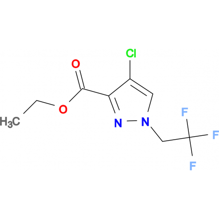 ethyl 4-chloro-1-(2,2,2-trifluoroethyl)-1H-pyrazole-3-carboxylate 10-508831