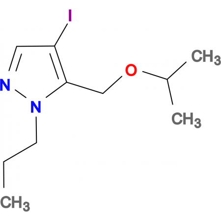 4-iodo-5-(isopropoxymethyl)-1-propyl-1H-pyrazole 10-509036