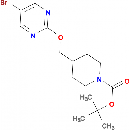 tert-butyl 4-{[(5-bromopyrimidin-2- yl)oxy]methyl}piperidine-1-carboxylate 10-510934