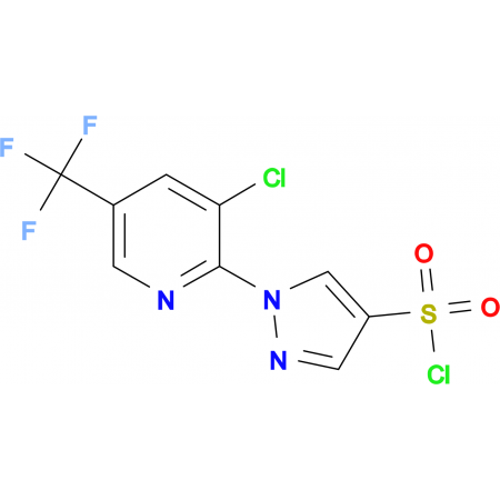1-[3-chloro-5-(trifluoromethyl)pyridin-2-yl]-1H-pyrazole-4-sulfonyl chloride 10-518108