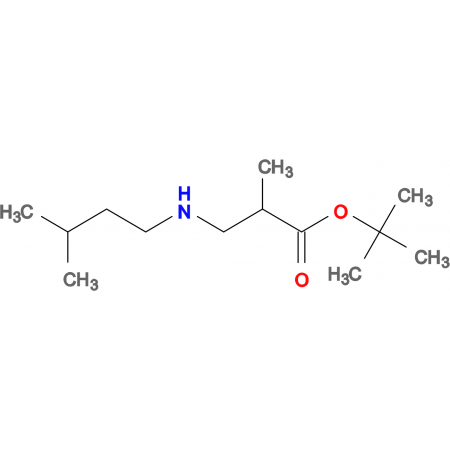 tert-butyl 2-methyl-3-[(3-methylbutyl)amino]propanoate 10-522817