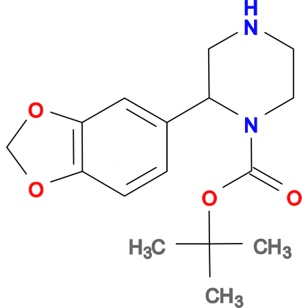 tert-butyl 2-(2H-1,3-benzodioxol-5-yl)piperazine-1-carboxylate 10-526685