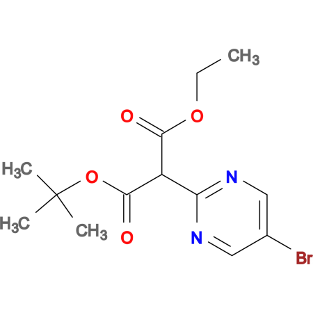 1-TERT-BUTYL 3-ETHYL 2-(5-BROMOPYRIMIDIN-2-YL)MALONATE 10-530802