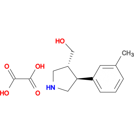 ((3R,4S)-4-(M-TOLYL)PYRROLIDIN-3-YL)METHANOL OXALATE 10-535106