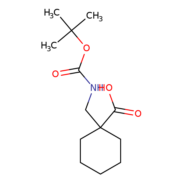 Boc-1-aminomethyl-cyclohexane carboxylic acid 3D-FB56822