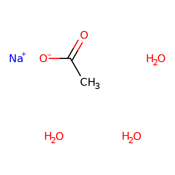Sodium acetate trihydrate 6131-90-4 3D-FS29091 | Cymit Química S.L.