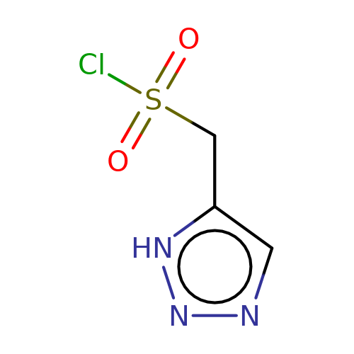 1H- 1, 2, 3- Triazole- 5- methanesulfonyl chloride 3D-FT181385