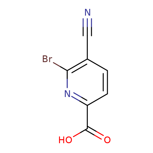 6-Bromo-5-cyanopicolinic acid 3D-FXC19190 | CymitQuimica