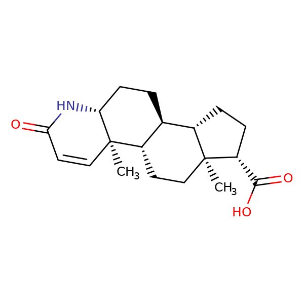3-Oxo-4-aza-5a-androst-1-ene-17b-carboxylic acid 3D-IO26684