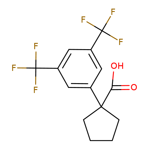 1-[3,5-Bis(trifluoromethyl)phenyl]cyclopentanecarboxylic acid 3D-MGA78105