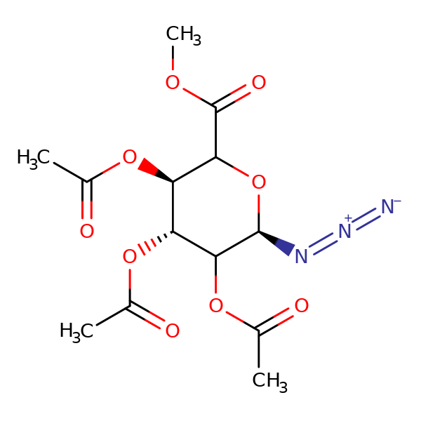 Methyl 2,3,4-tri-O-acetyl-b-D-galactopyranuronosyl azide 3D-MM06581