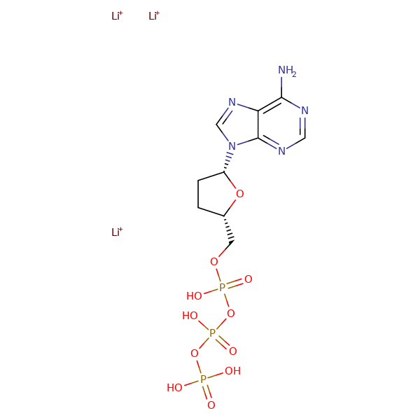 2',3'-Dideoxyadenosine-5'-triphosphate lithium salt - 100mM aqueous ...