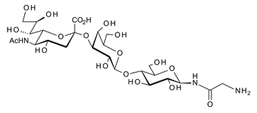 NeuAc-a2,3-Gal-b-1,4-Glc-GlycineNH2 3D-ON09339 | Cymit Química S.L.