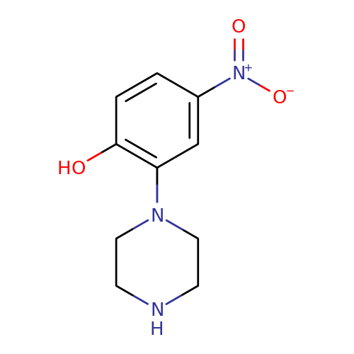4-Nitro-2-(piperazin-1-yl)phenol | CymitQuimica