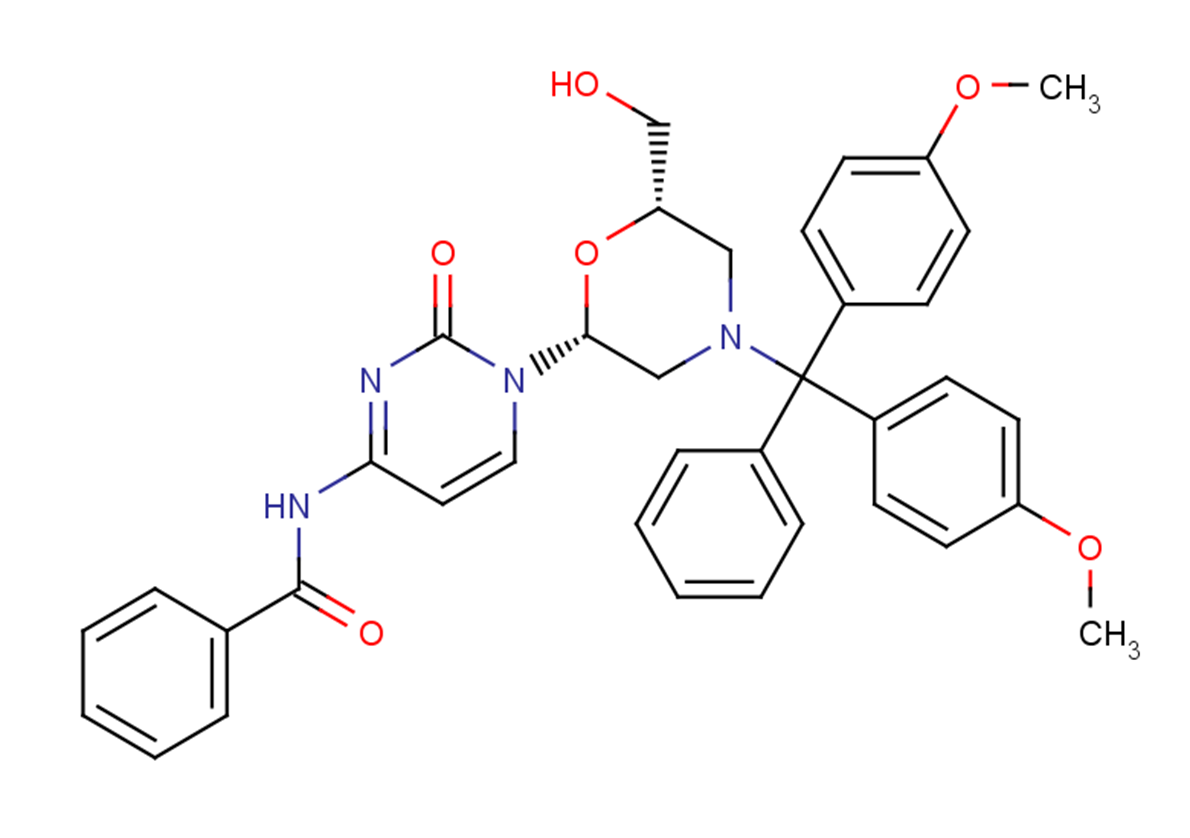 N4-Benzoyl-7'-OH-N-DMTr morpholino cytosine | CymitQuimica