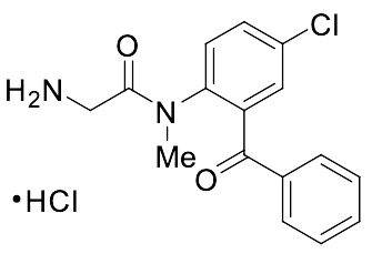 2-Amino-N-(2-benzoyl-4-chlorophenyl)-N-methylacetamide Hyd…