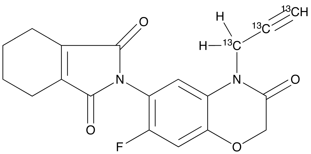 Flumioxazin-13C3 | CymitQuimica